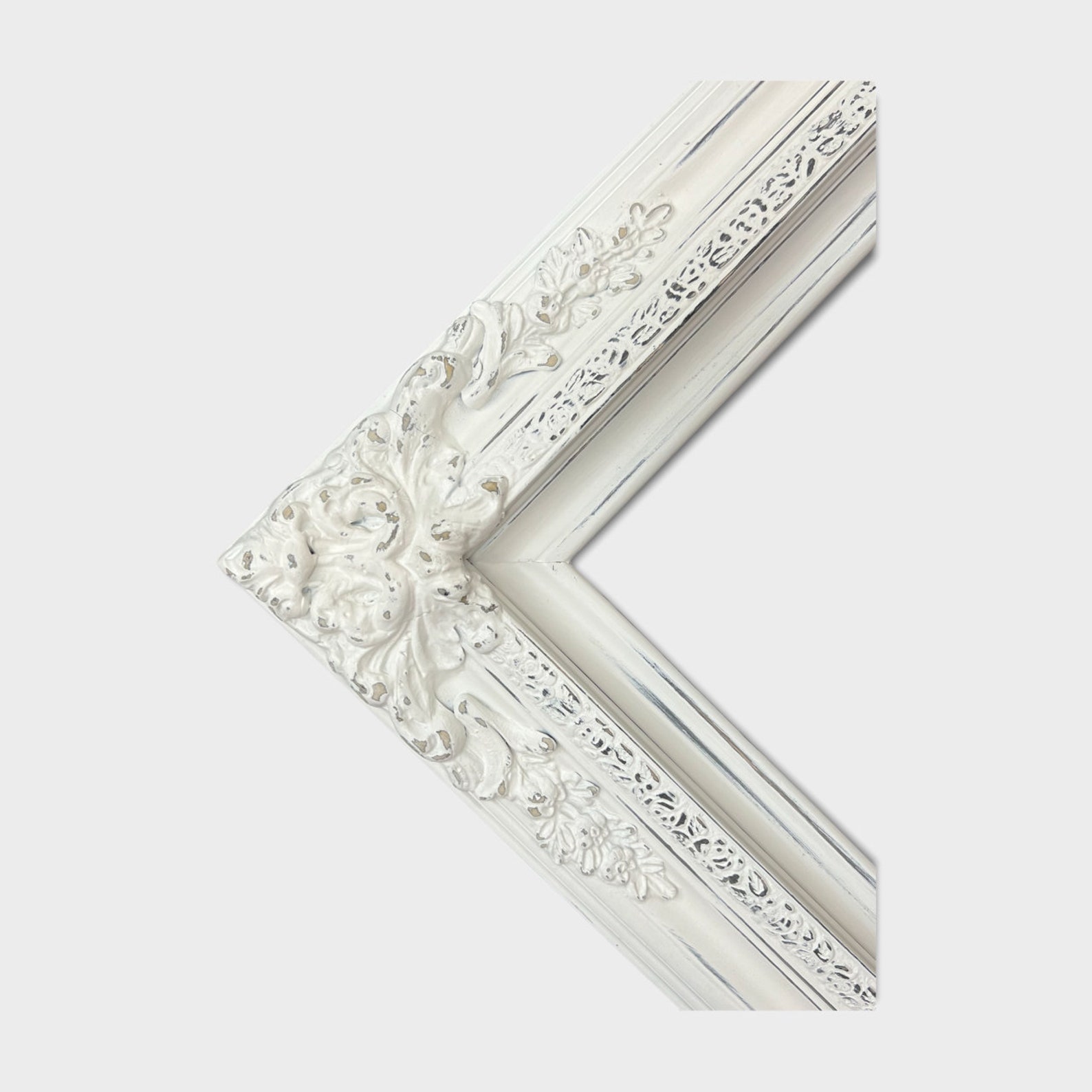Traditional Compo XL Ornate Corners Wood Frame Distressed - Etsy