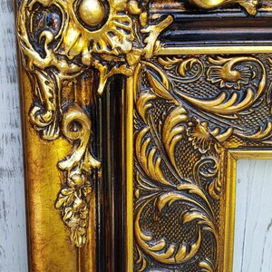 Baroque Style Frame, Antique Gold, Canvas Frame, Photo Picture Frame ...