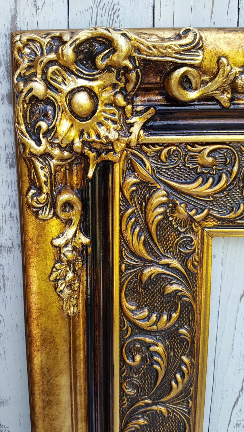 Baroque Style Frame Antique Gold Canvas Frame Photo Picture - Etsy
