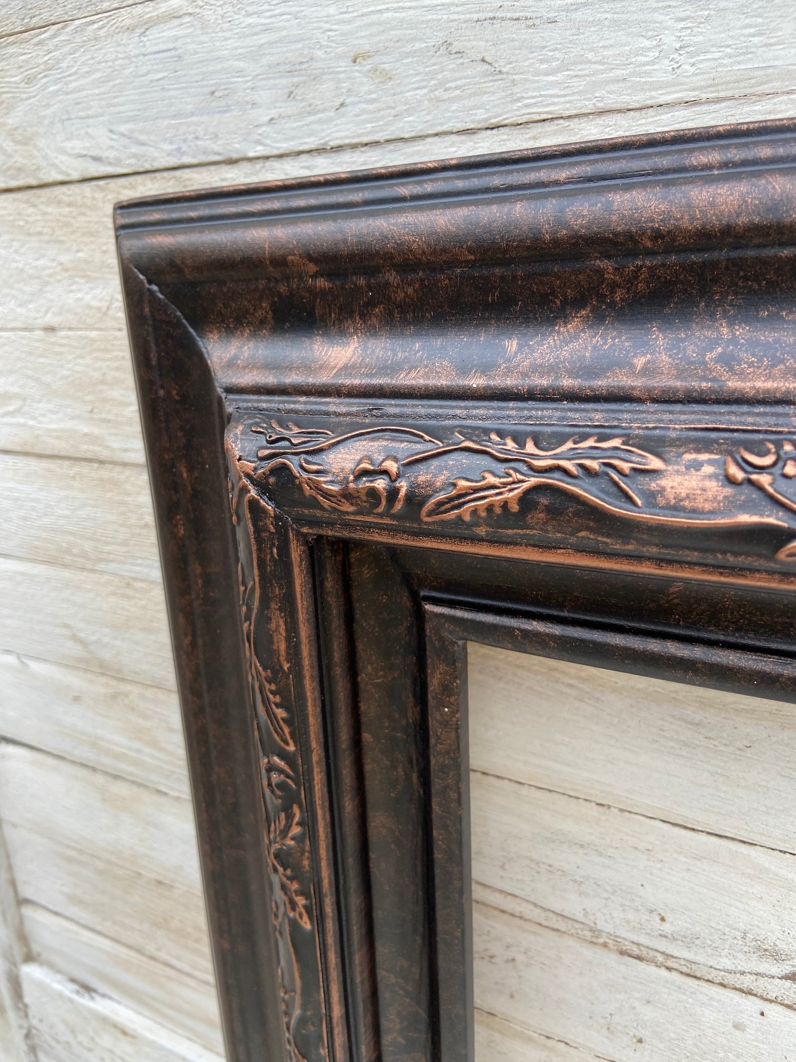 Classic Style Wood Picture Frame Rose Copperhandcraftedwood - Etsy