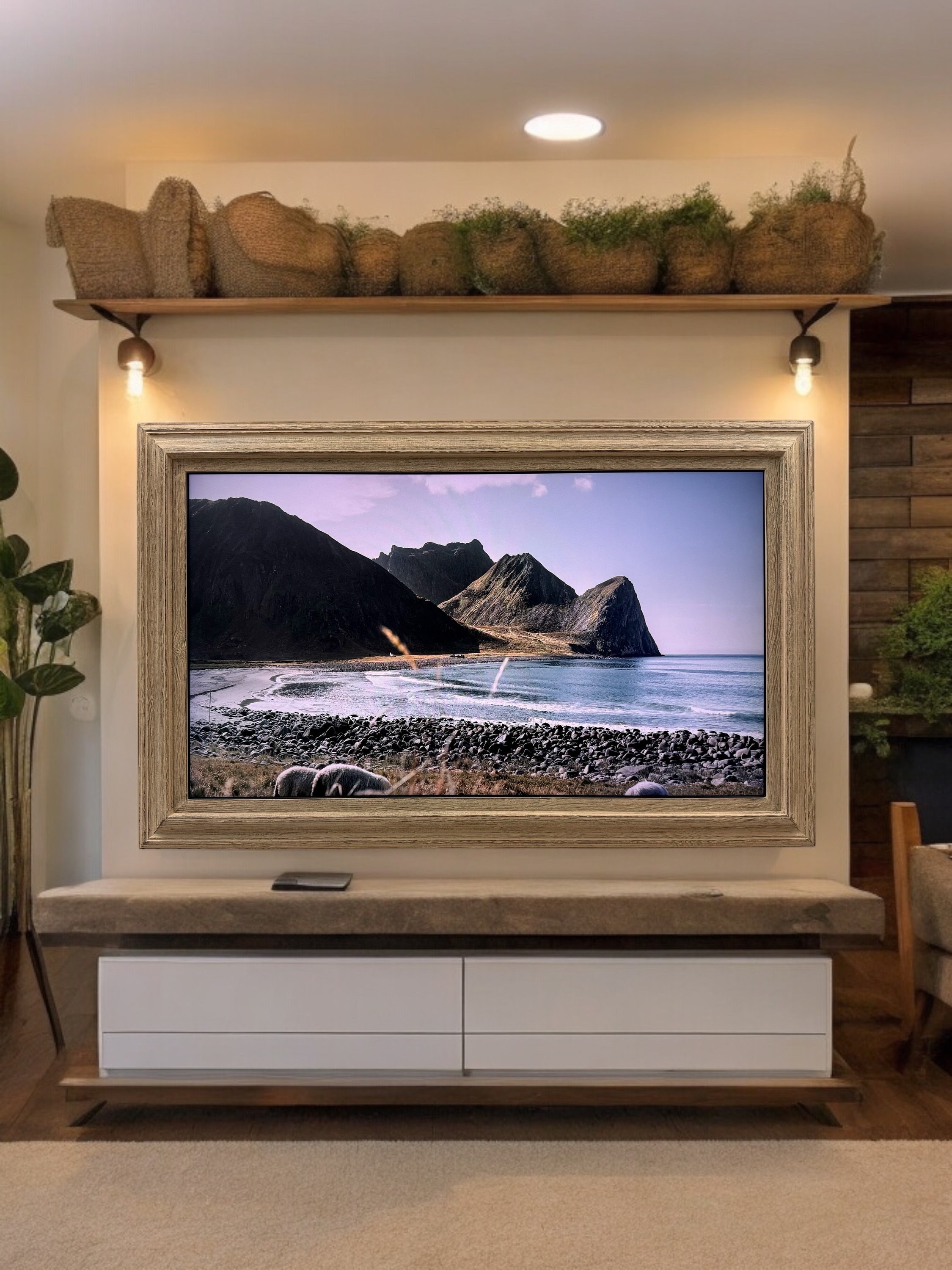 32" to 65" Inch TV Frame for Samsung the Frame TV and Frame Pro TV ...