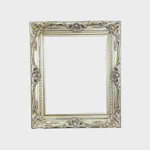 Classic Colonial Style Wood Picture Frame, Silver Leaf Frame,canvas ...