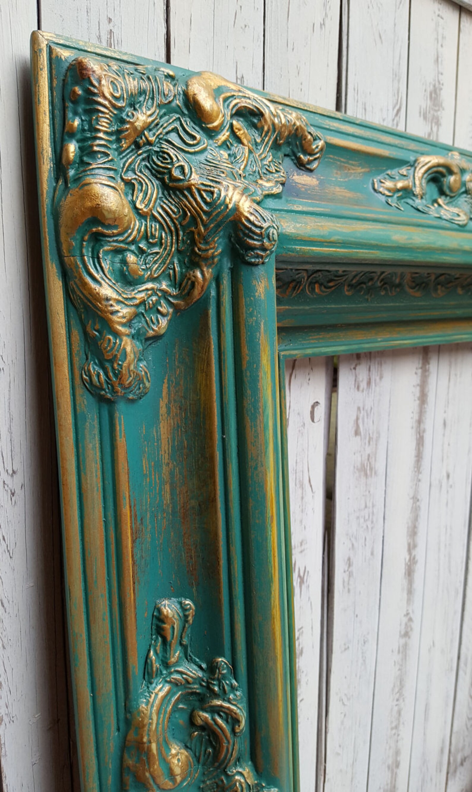 Baroque Colonial Style Frame, AGED GOLD, Wedding Frame,ornate Wood ...