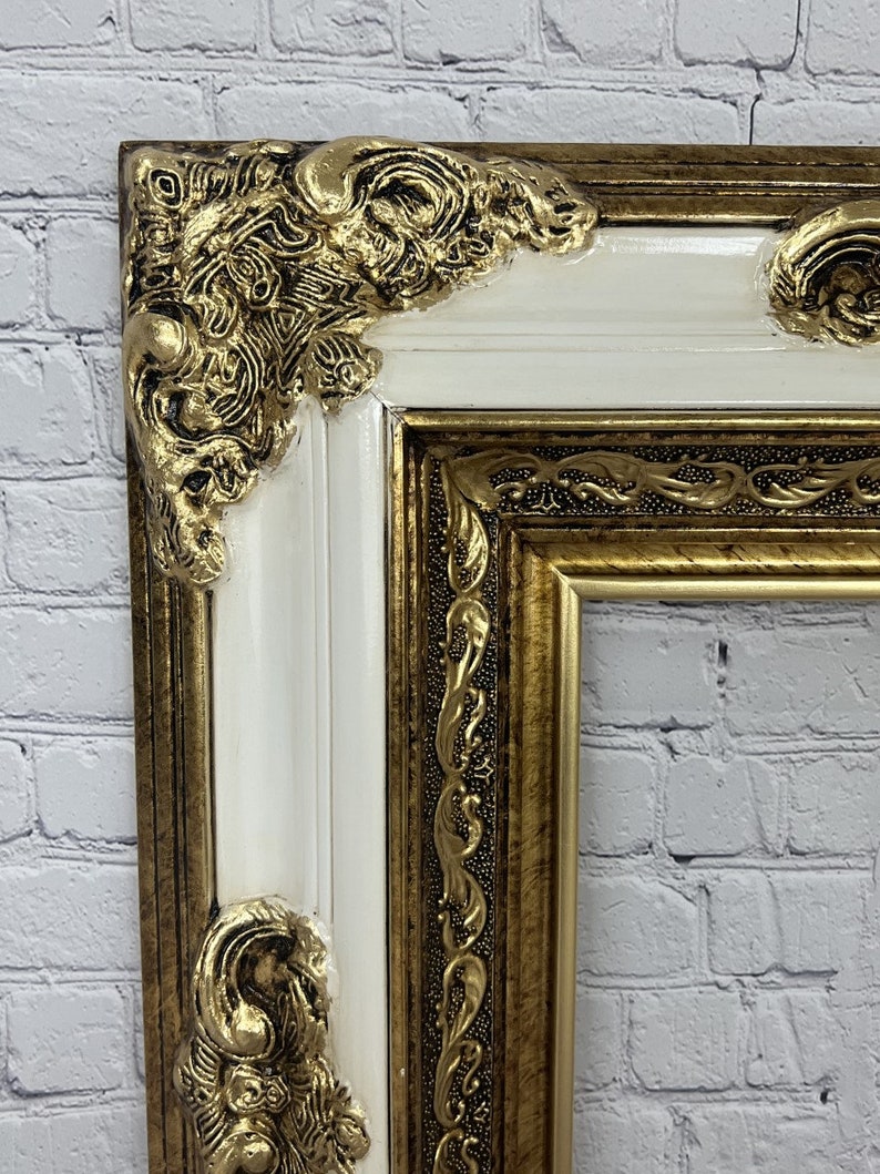 Baroque Colonial Style Frame Antique Goldivory Frameornate - Etsy
