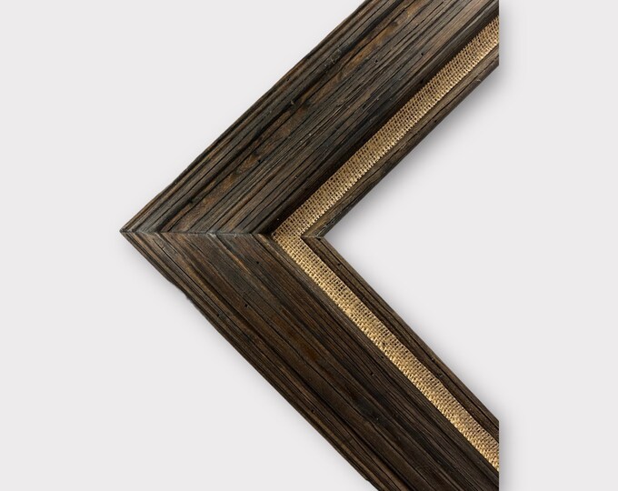 20 X 24 in Stock - Ready to Ship, Rustic Wood Frame With Burlap Linen ...