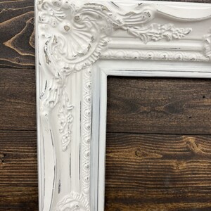 Classic Colonial Style Wood Picture Frame,distressed White Frame ...