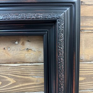 18 X 24 in Stock Ready to Ship, Distressed Black Picture Frame, Vintage ...