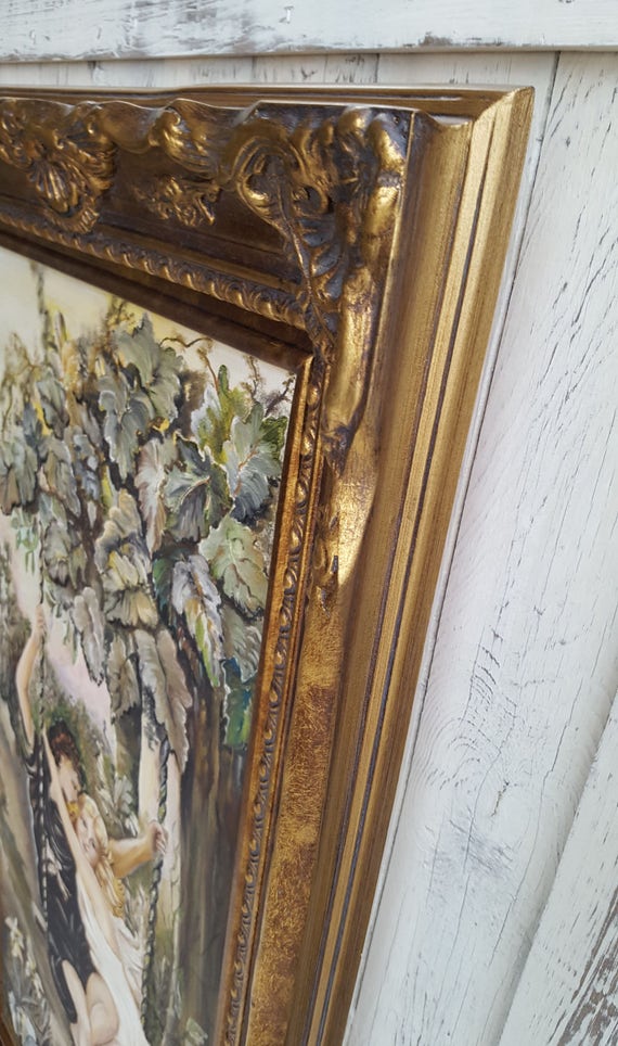 Classic Colonial Style Wood Picture Frame gold leaf frame | Etsy