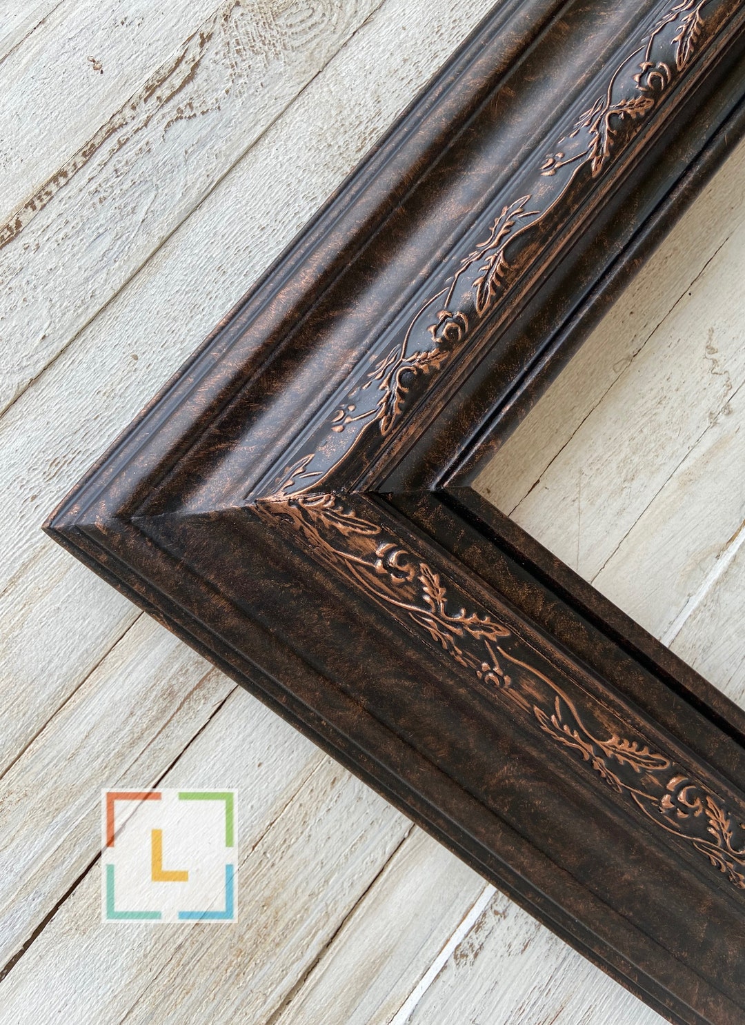 Classic Style Wood Picture Frame, Rose Copper,handcrafted,wood Frame ...
