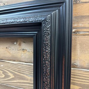 18 X 24 in Stock Ready to Ship, Distressed Black Picture Frame, Vintage ...