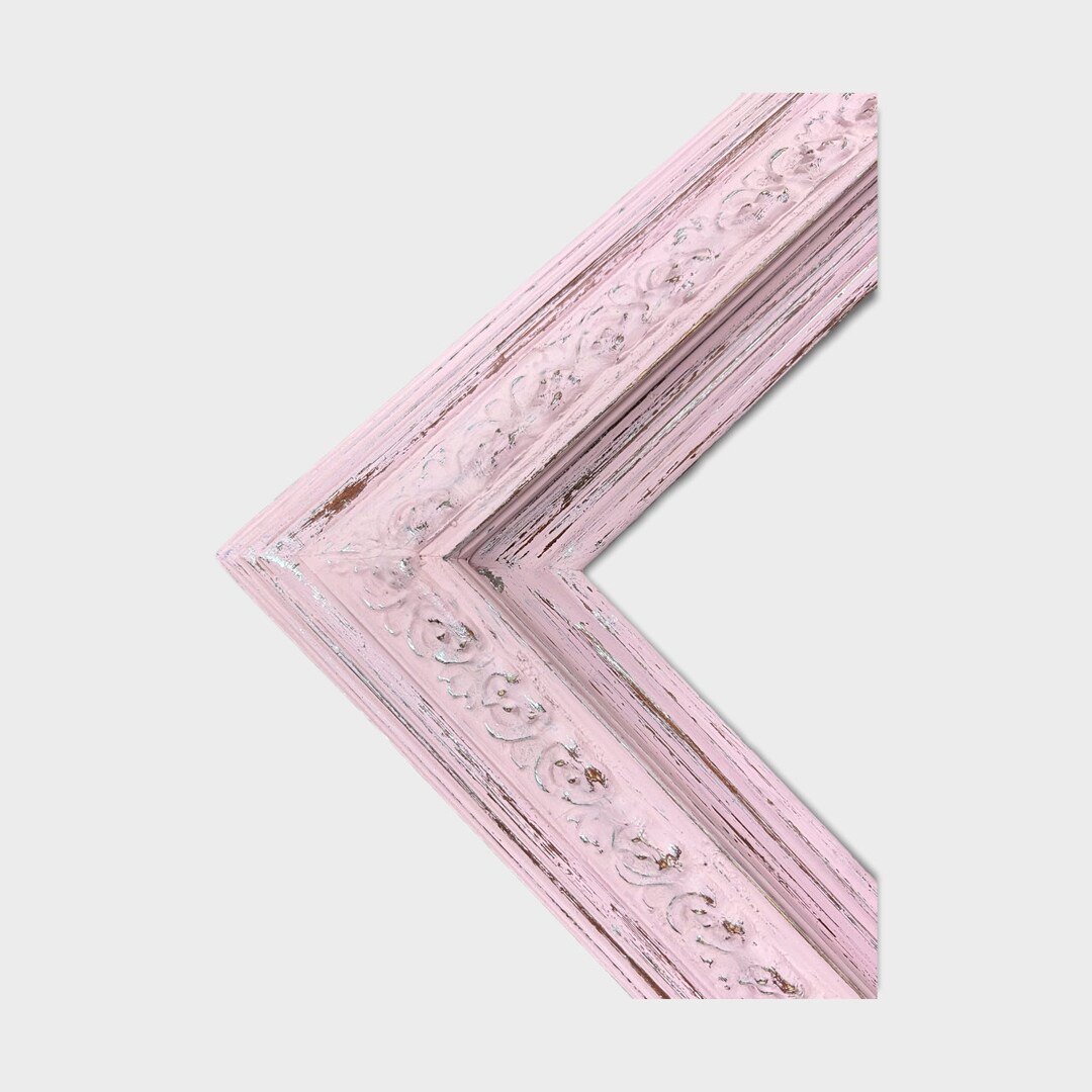 Shabby Chic Picture Frame, DISTRESSED PINK, Vintage Picture Frame ...