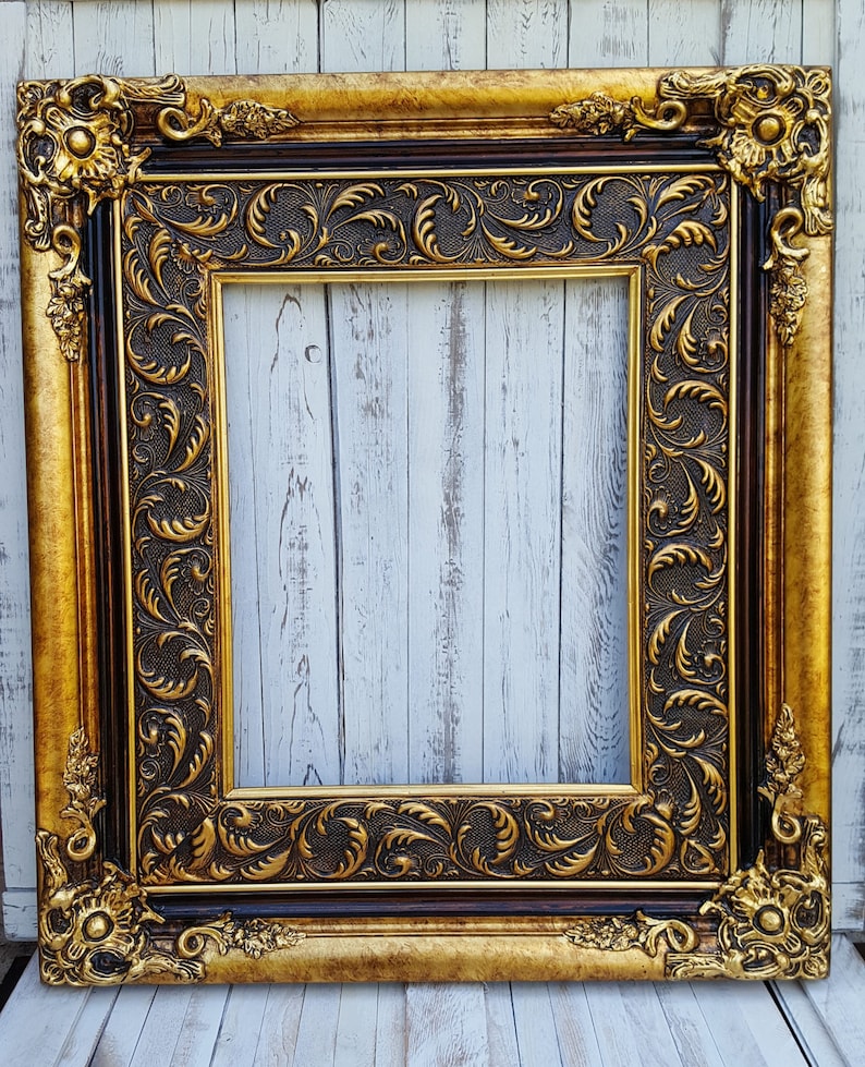 Baroque Style Frame Antique Gold Canvas Frame Photo Picture - Etsy Baroque Style Frame Antique Gold Canvas Frame Photo Picture - Etsy