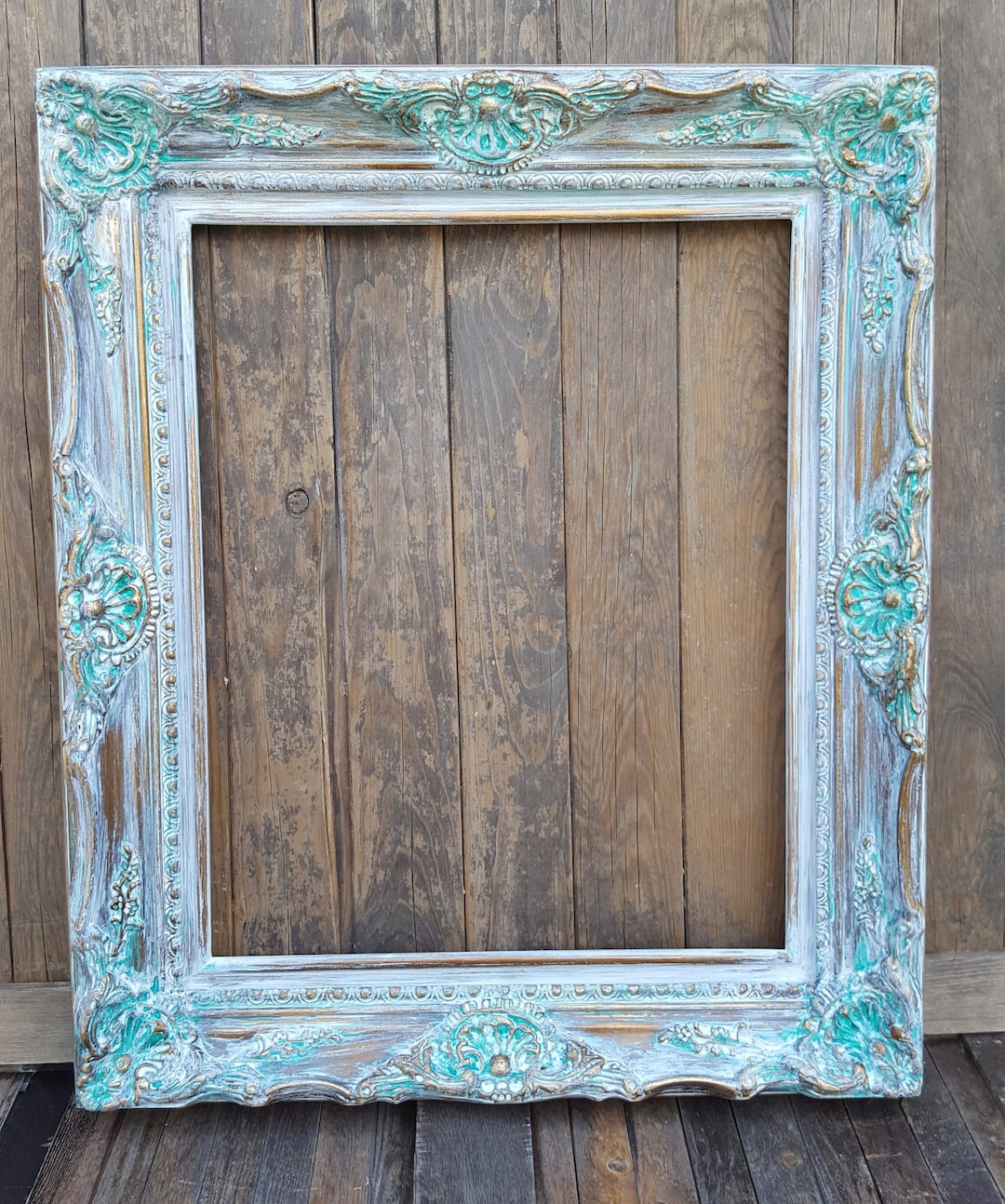 Colonial Shabby Chic Style Frame, White Wash, Wedding Frame, Nursery ...