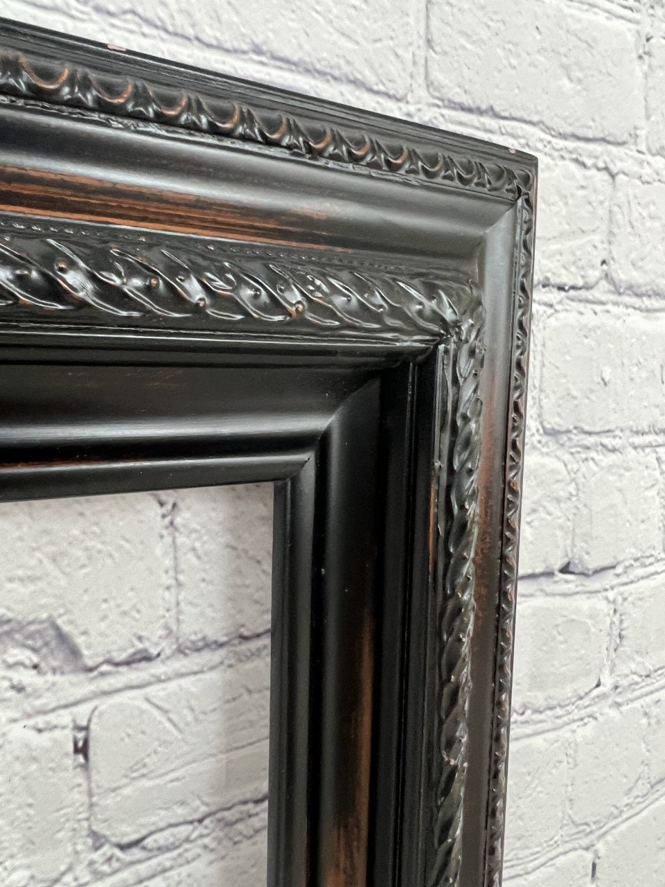 Distressed Black Picture Frame Vintage Picture Frame Antique - Etsy