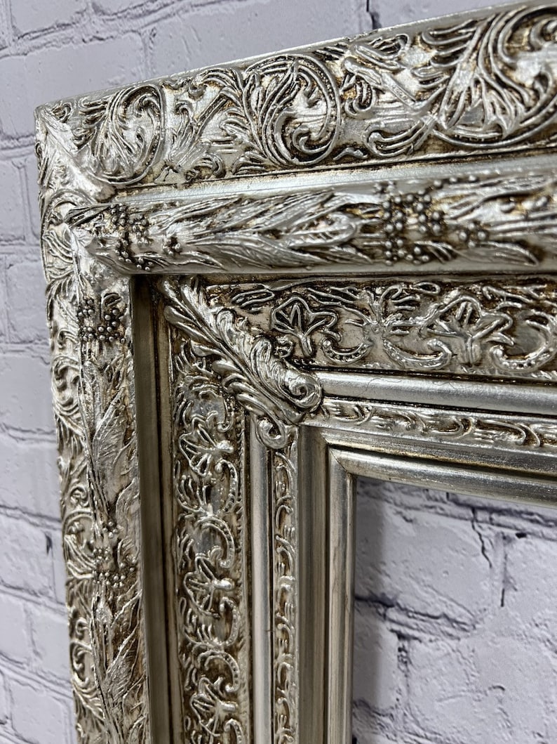 Baroque Colonial Style Frame Antique Silver Wedding - Etsy