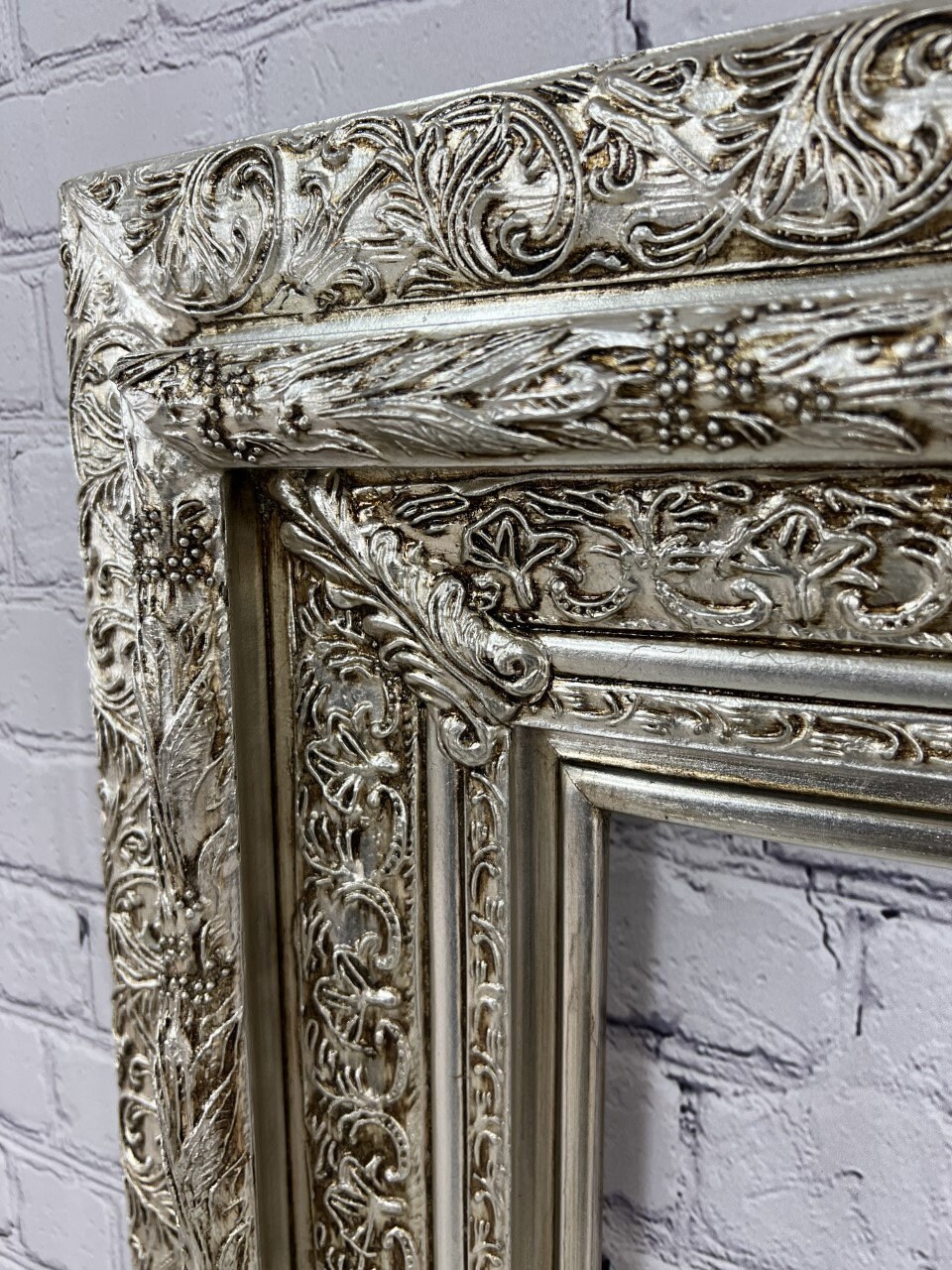 Baroque Colonial Style Frame, Antique Silver, Wedding Frame,canvas ...