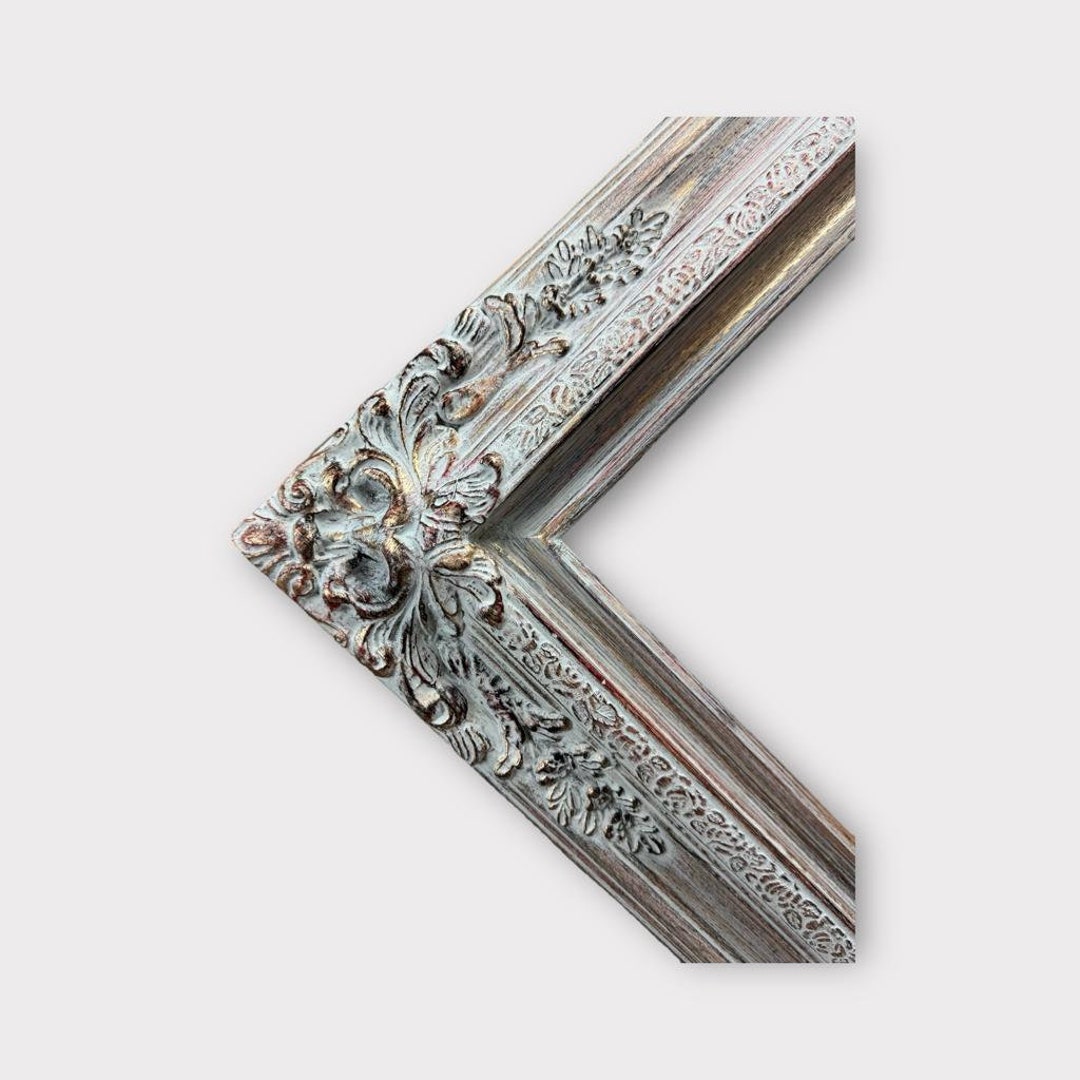 Traditional Compo XL Ornate Corners Wood Frame, ROSE GOLD ,vintage Wood Picture Frame, Antique ...