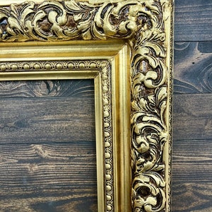 Colonial Style Frame, GOLD Leaf, Canvas Frame, Antique Frame,oil ...