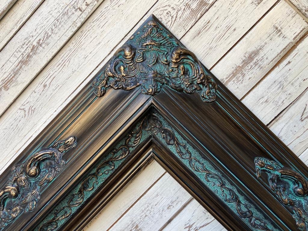 Baroque Colonial Style Frame, Antique Gold, Wedding Frame,ornate Wood ...
