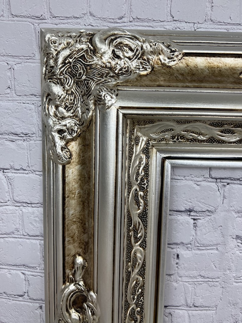 Baroque Victorian Style Frame Antique Silver Wedding - Etsy