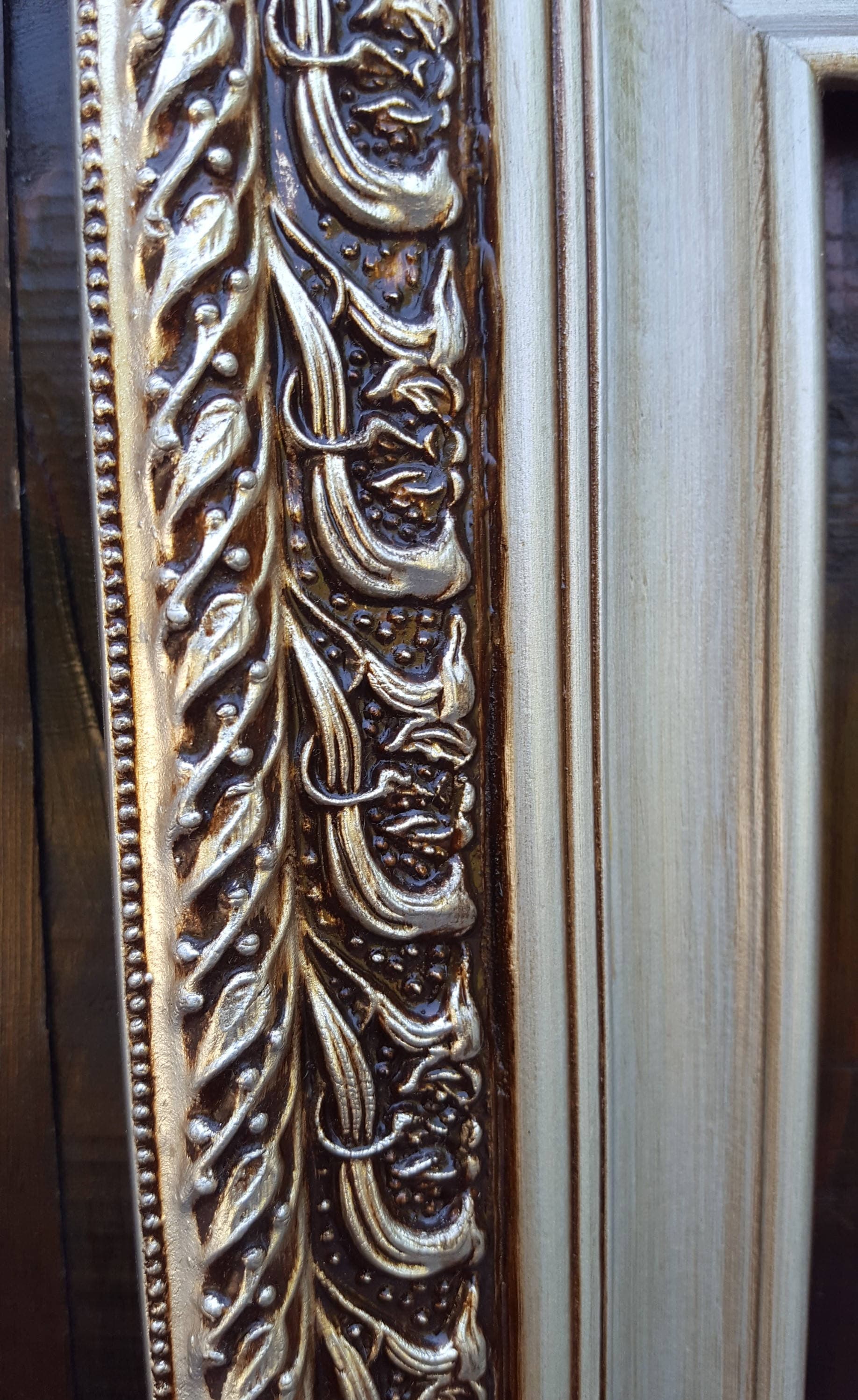 Silver Leaf Wood Picture Frame Ornate Frame Botanical | Etsy