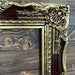 Classic Colonial Style Wood Picture Frame,dark Cherry With Gold Leaf ...