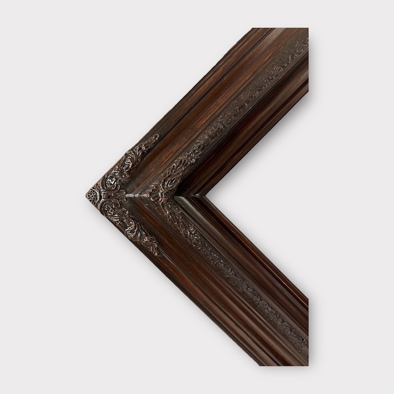 Dark Wood Frame Vintage - Etsy