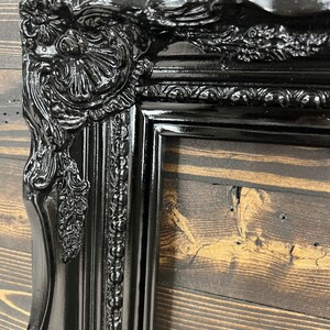 Classic Colonial Style Wood Picture Frame, HIGH GLOSS BLACK, Vintage ...