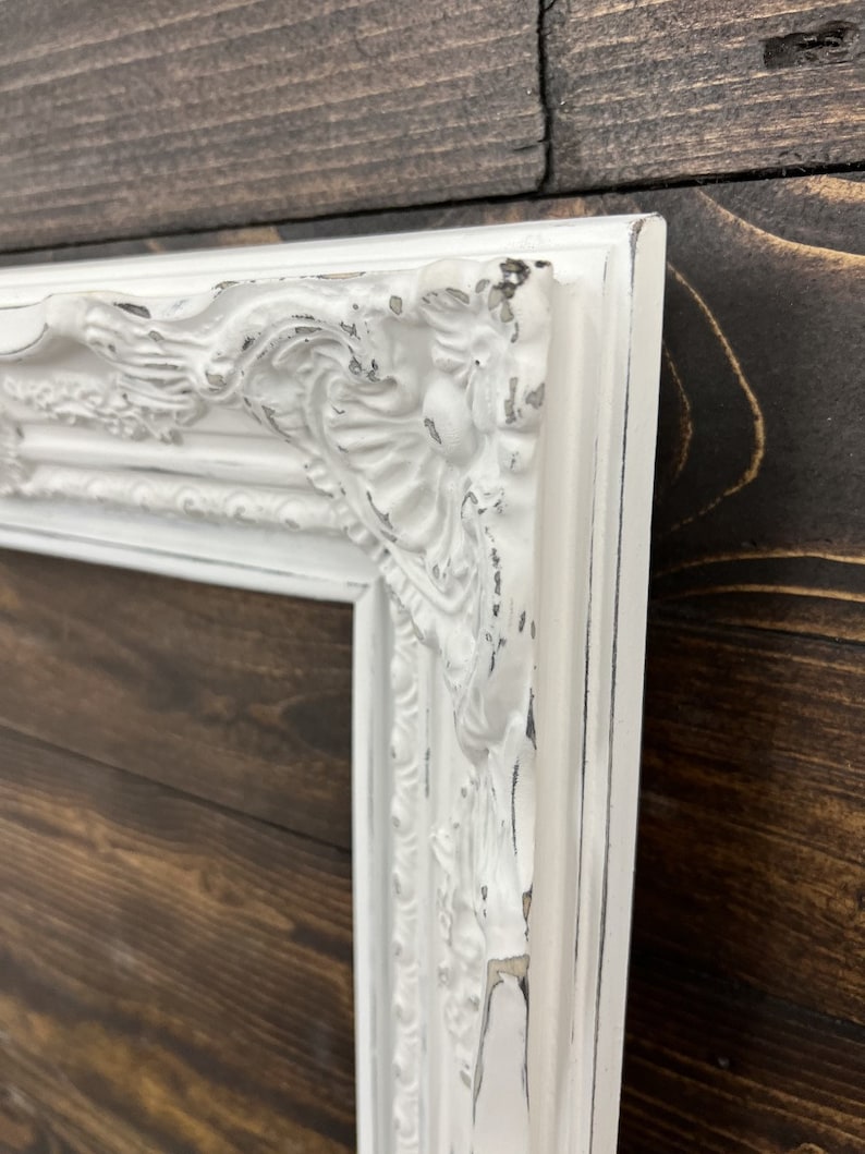 Classic Colonial Style Wood Picture Framedistressed White - Etsy