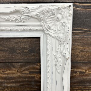 Classic Colonial Style Wood Picture Frame,distressed White Frame ...