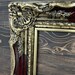 Classic Colonial Style Wood Picture Frame,dark Cherry With Gold Leaf ...