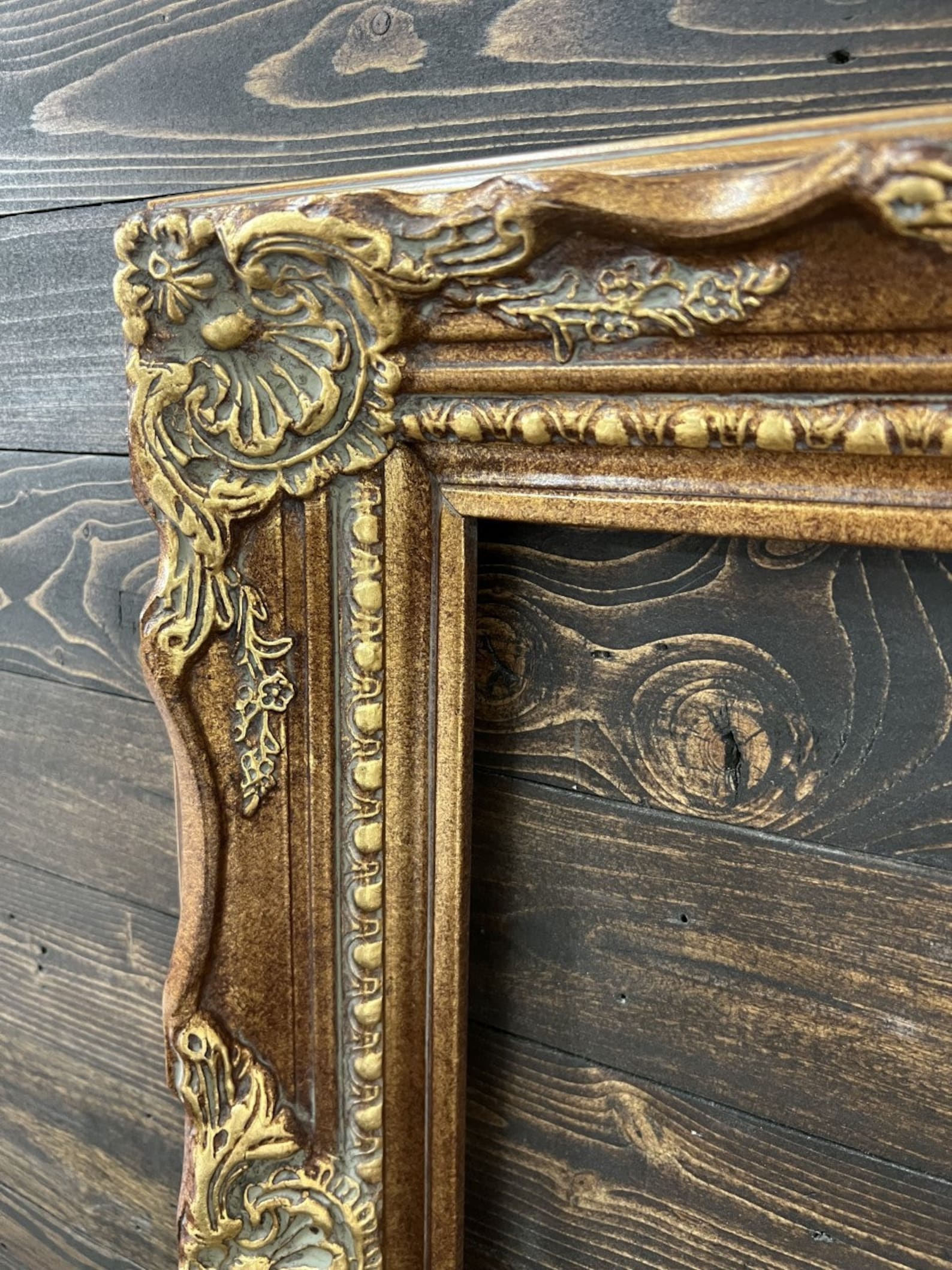 Classic Colonial Style Wood Picture Frame, Canvas Frame,bronze, Ornate ...