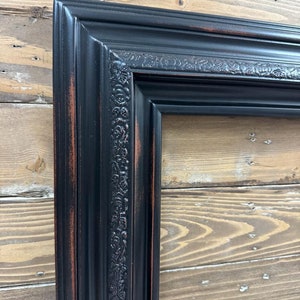 18 X 24 in Stock Ready to Ship, Distressed Black Picture Frame, Vintage ...