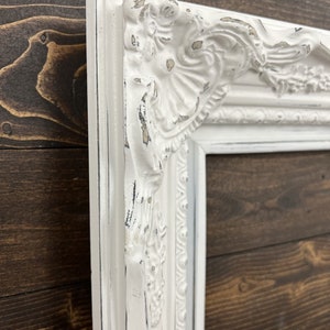 Classic Colonial Style Wood Picture Frame,distressed White Frame ...