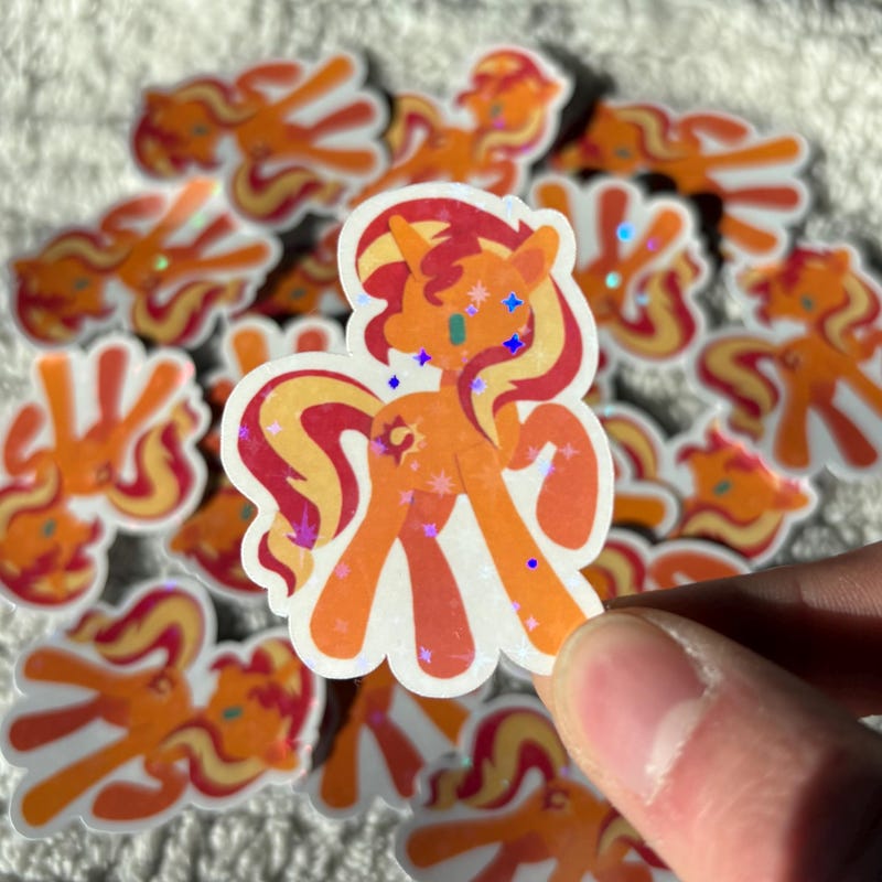 Rainbow Animal Stickers - Etsy
