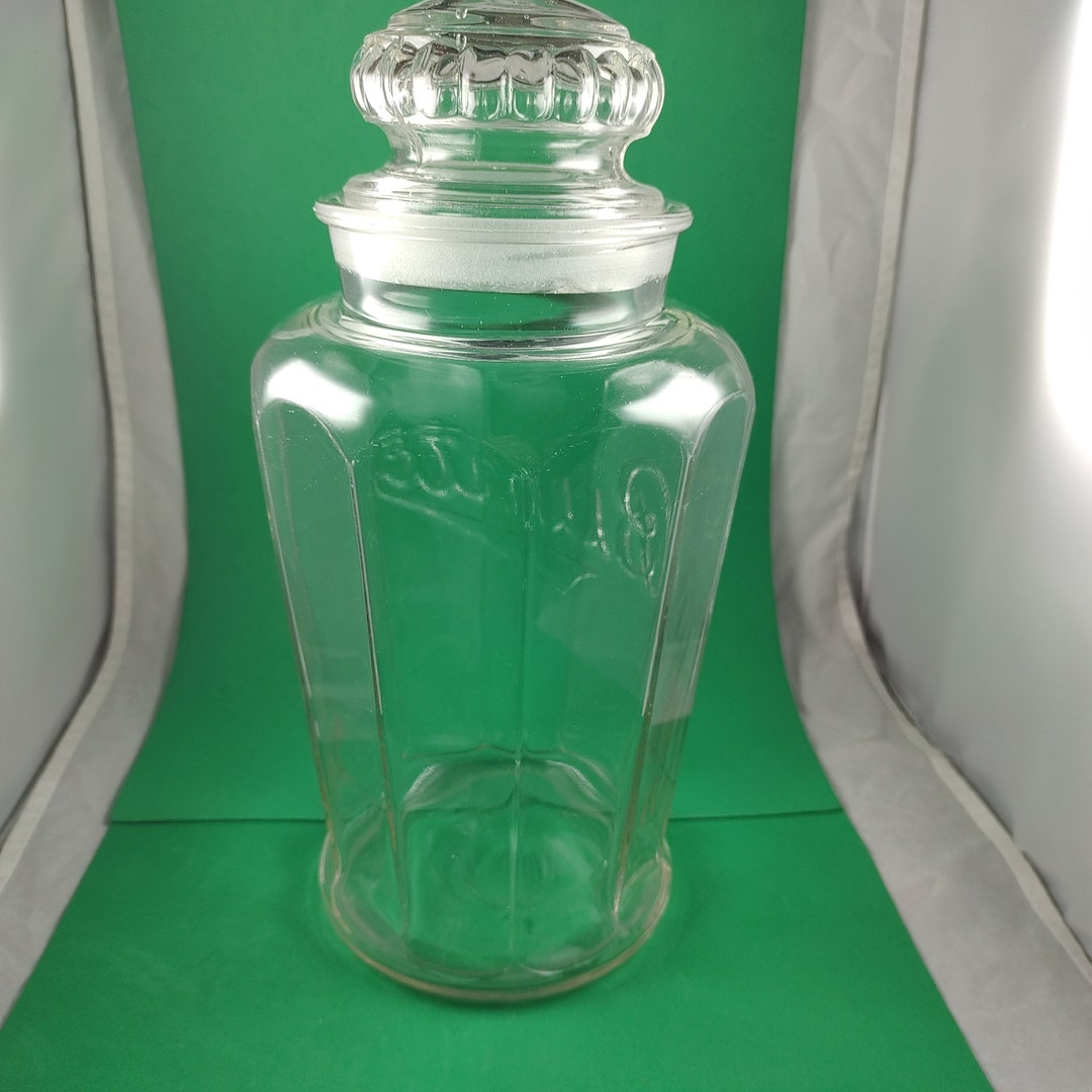CLEARANCE PRICED! Bunte Antique Apothecary Glass Jar 12 Inch Tall W/lid ...
