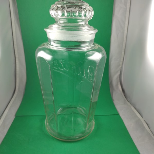 Antique Clear Glass Apothecary Jar - Etsy