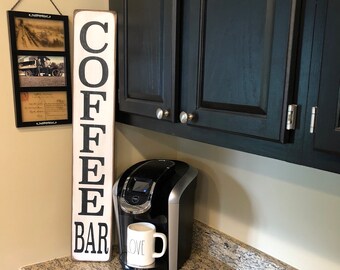 Vertical coffee sign | Etsy