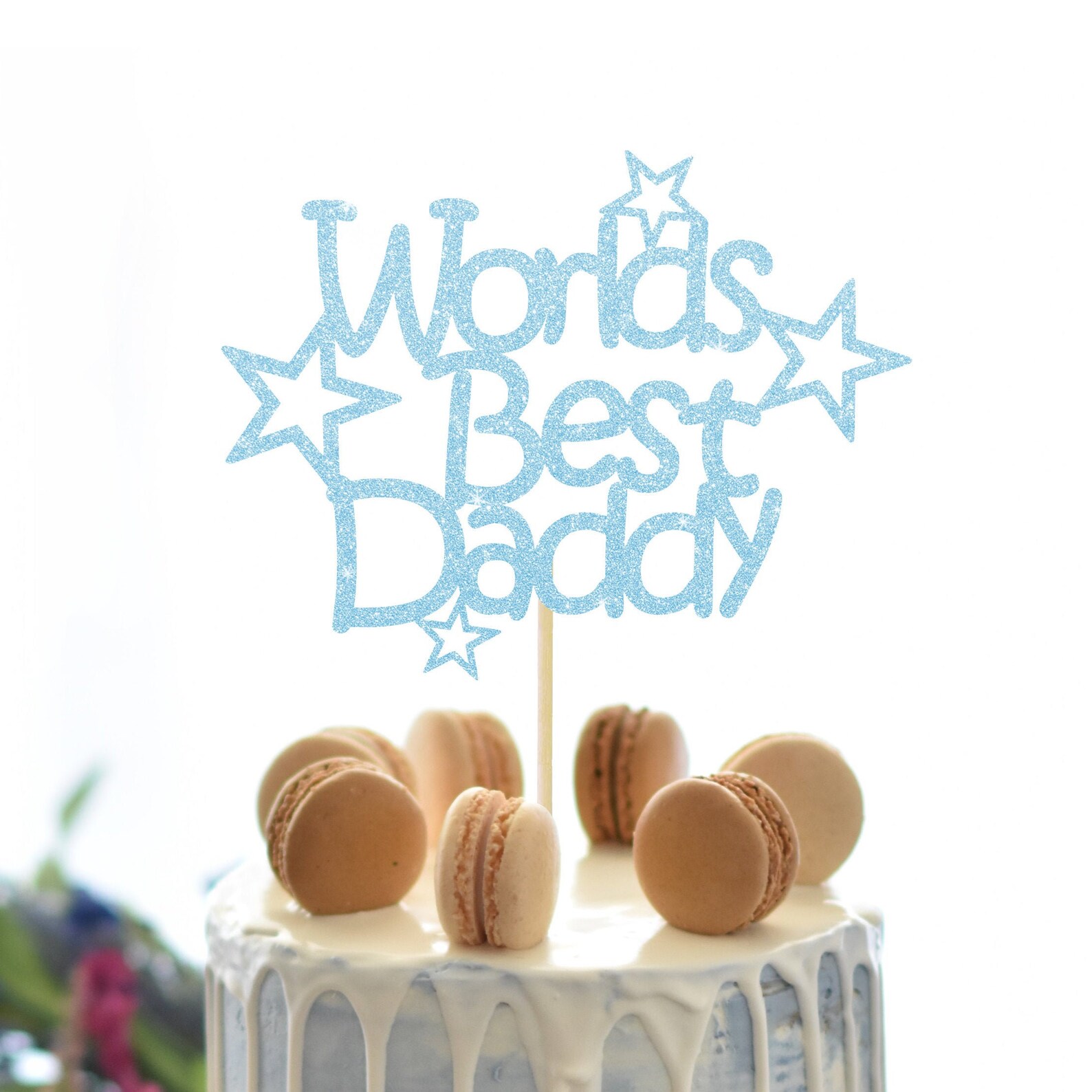Worlds Best Daddy Cake Topper For Fathers Day / Birthday | Etsy
