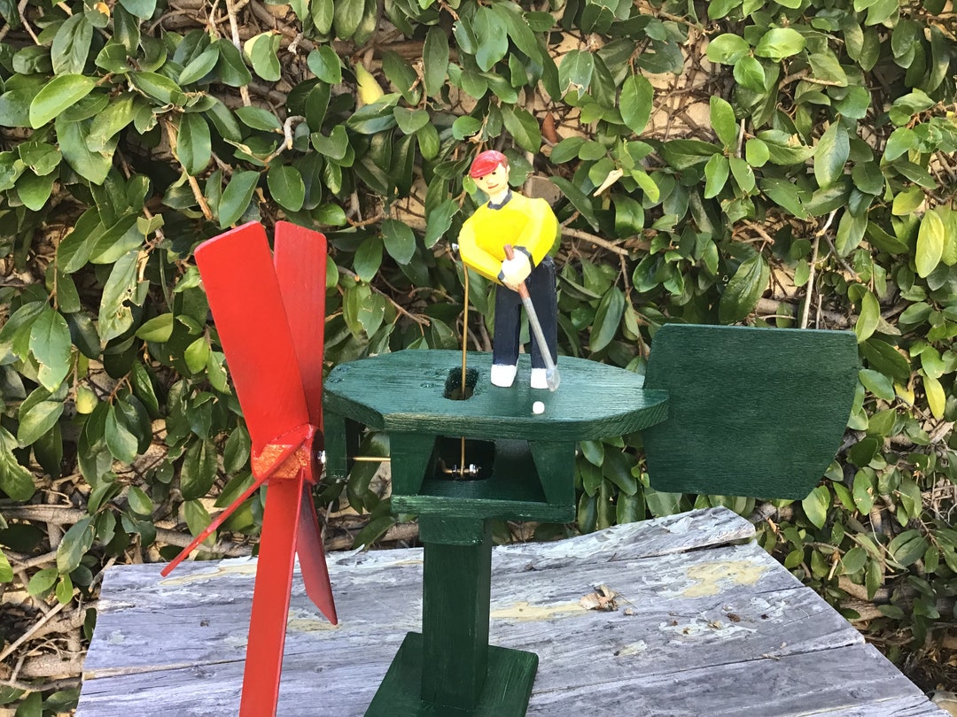 Whirligig With a Putting Golf Player - Etsy