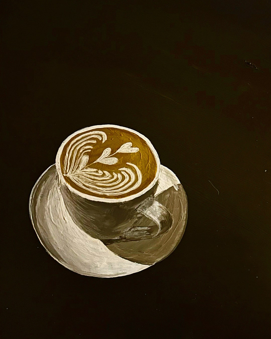 A Coffee A4 Acrylic Painting - Etsy