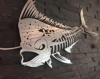 Metal fish art | Etsy