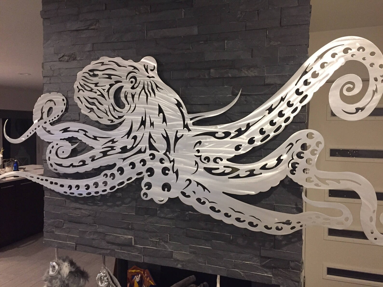 Octopus Wall Hanging Sea Life Art Home Decor Fish Sculpture | Etsy