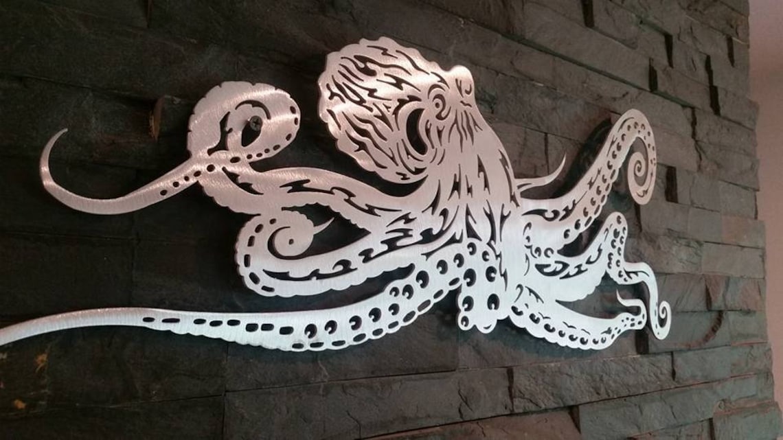 Octopus Wall Hanging Sea Life Art Home Decor Fish Sculpture | Etsy