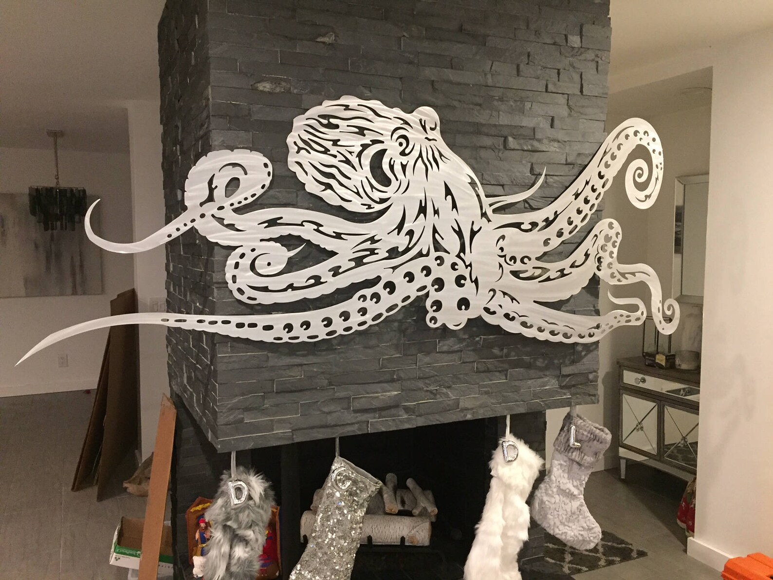 Octopus Wall Hanging Sea Life Art Home Decor Fish Sculpture - Etsy Canada