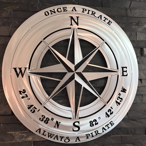 Compass One A Pirate Always a Pirate - Etsy