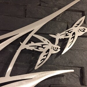 Marlin Chasing Flying Fish Metal Wall Art Metal Fish Art Home | Etsy