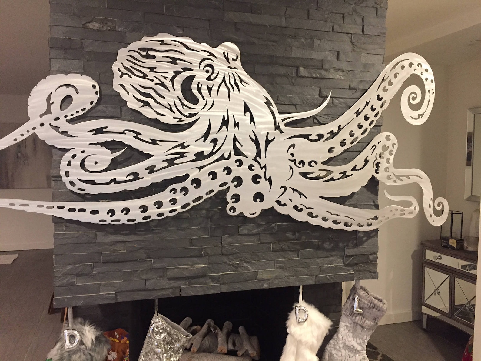 Octopus wall hanging sea life art home decor fish sculpture | Etsy