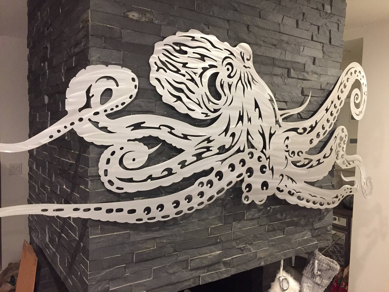 Octopus wall hanging sea life art home decor fish sculpture | Etsy