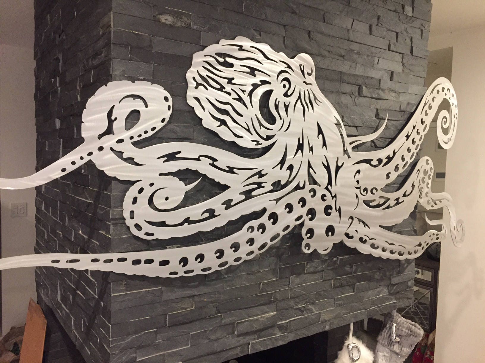 Octopus Wall Hanging Sea Life Art Home Decor Fish Sculpture | Etsy